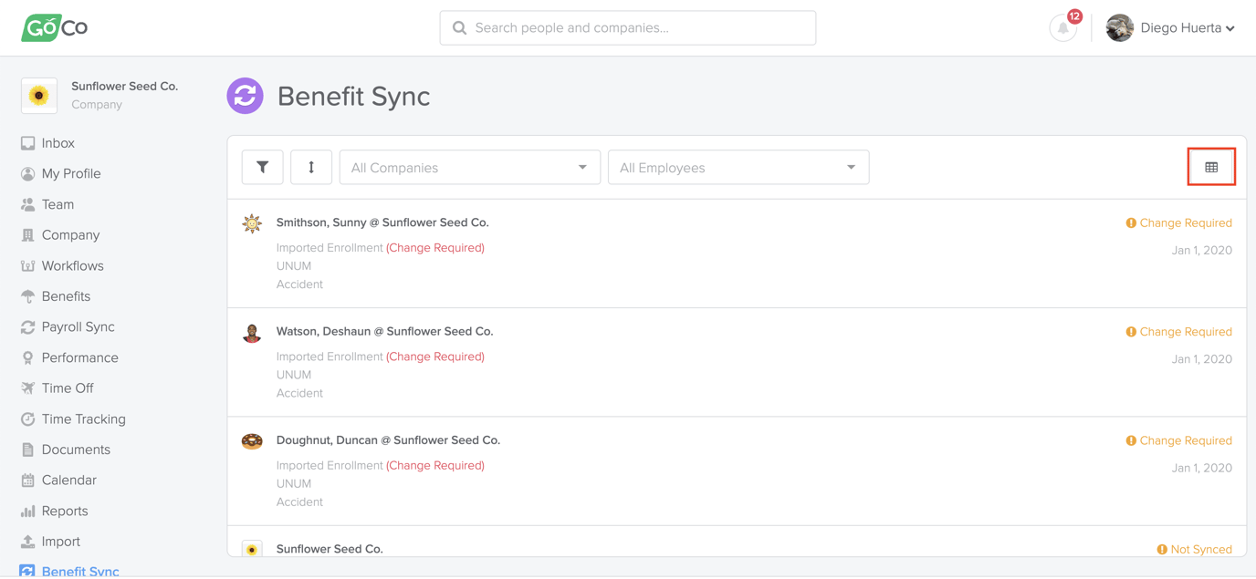 What is the Benefit Sync Dashboard?